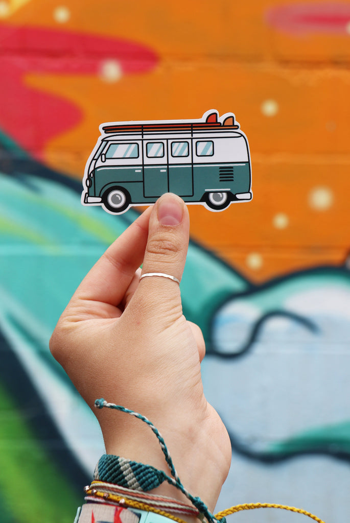 Surf Van Sticker – Squatchy.com
